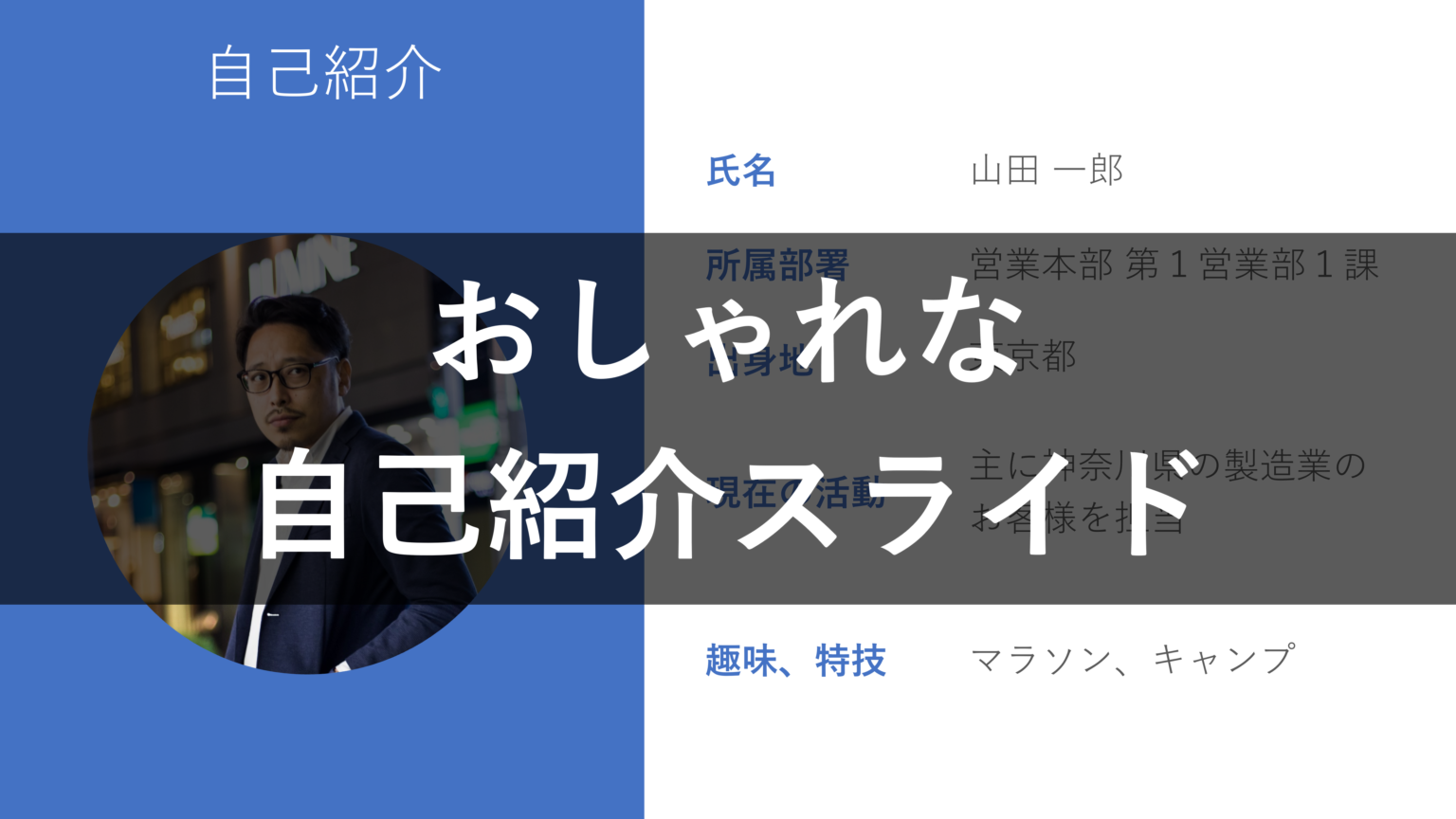 パワーポイントでの自己紹介スライドの作成方法！シンプルでおしゃれな無料テンプレート - 伝わるパワポ資料作成塾「SMART」